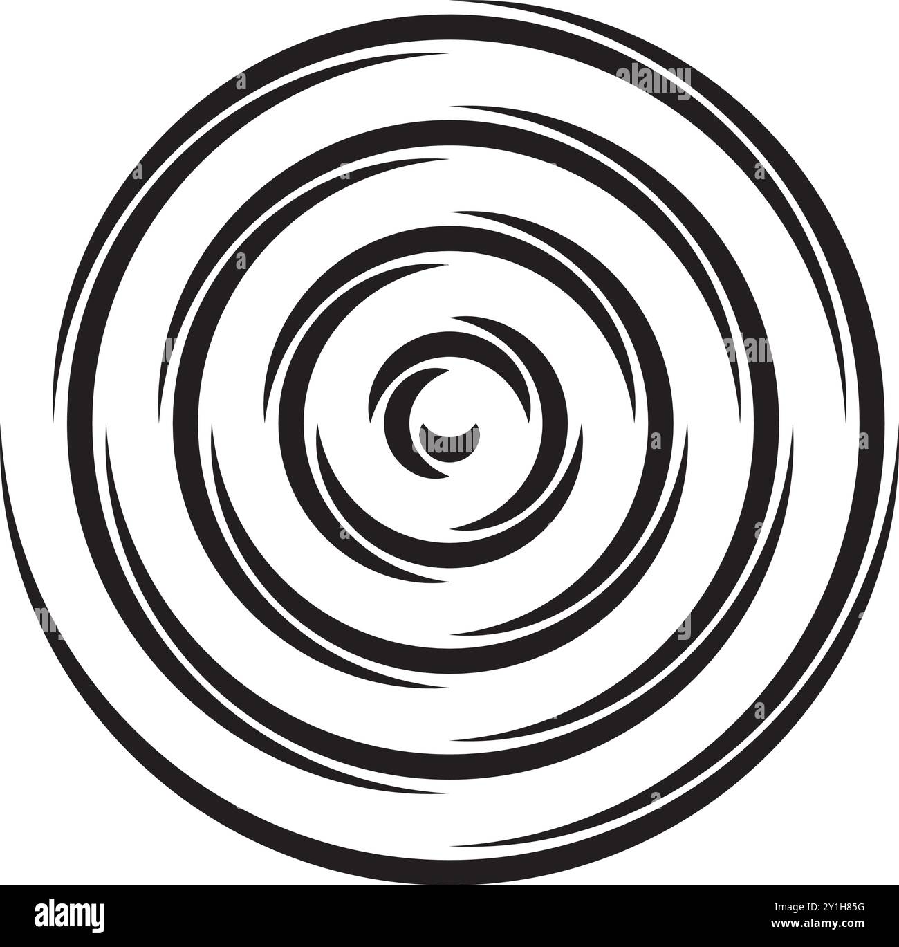 Abstract vortex spiral element Black and White Stock Photos & Images ...