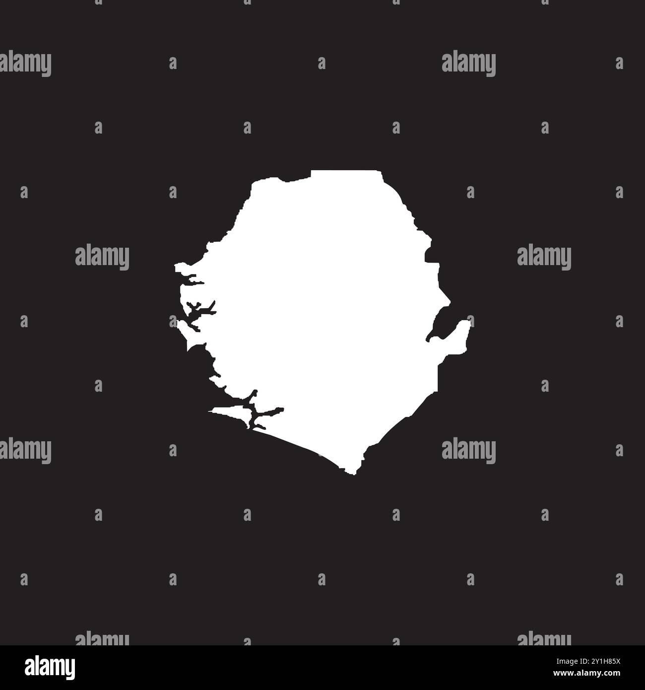 sierra leone map icon illustration element design Stock Vector Image ...