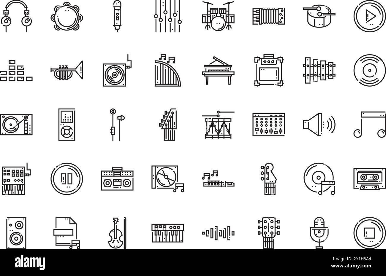 Music sound icons High-Quality Vector Icons Collection with Editable ...