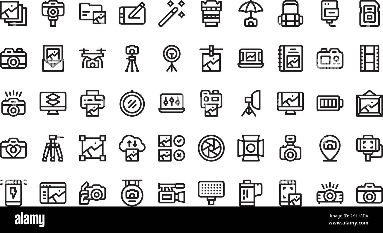 Photography icons pack High-Quality Vector Icons Collection with ...