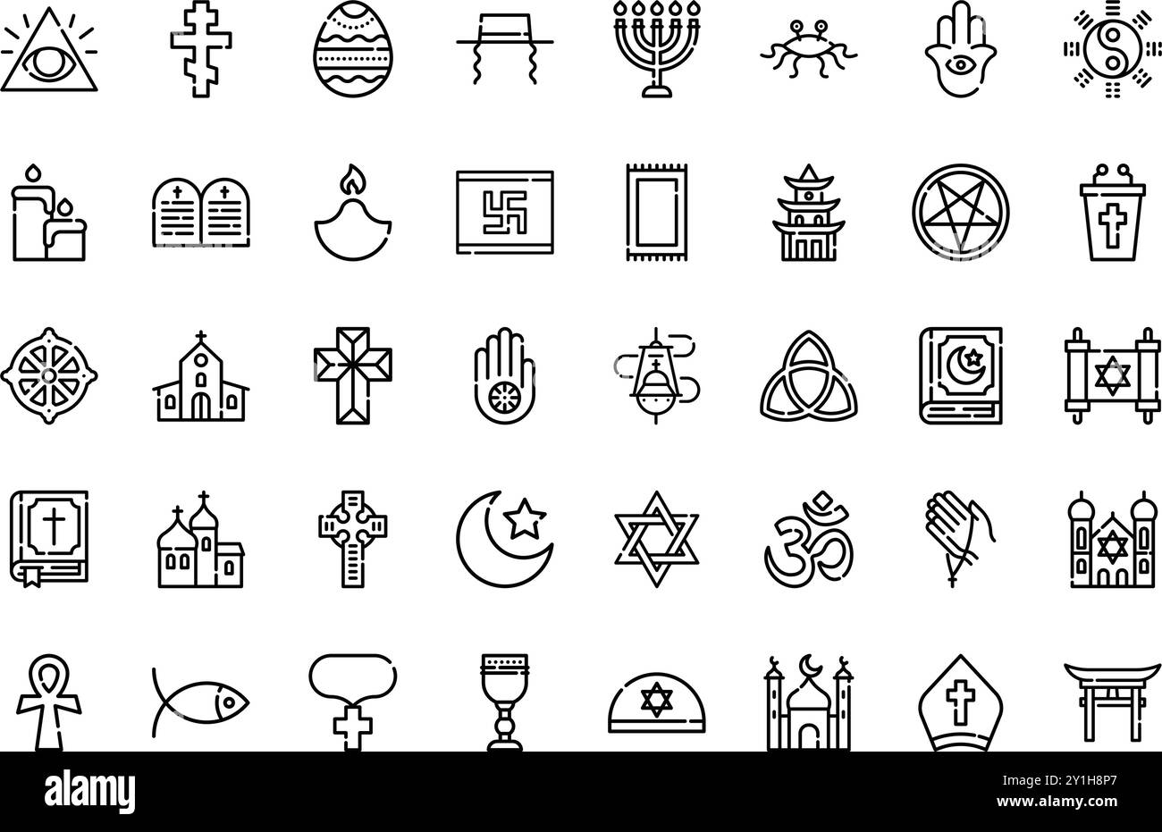 Religion icons High-Quality Vector Icons Collection with Editable ...