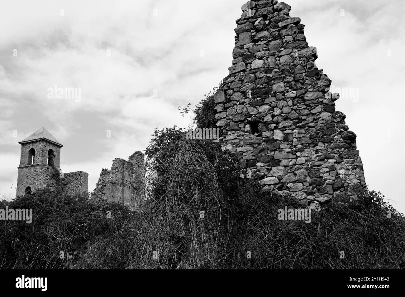 Old Campomaggiore, ghost village, Potenza, Basilicata, Italy Stock ...