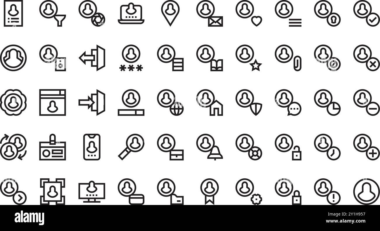 User account icons High-Quality Vector Icons Collection with Editable ...