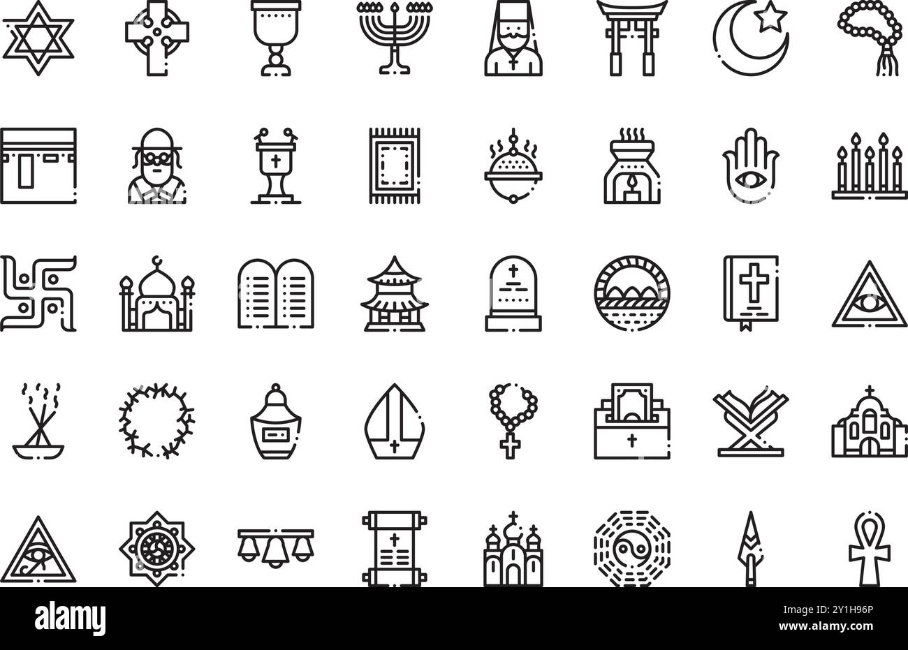 Religion icons High-Quality Vector Icons Collection with Editable ...