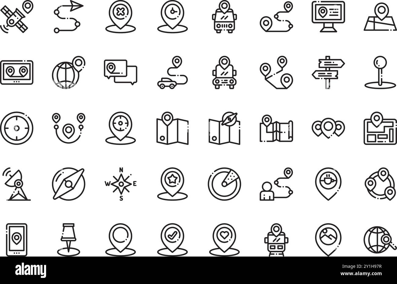 Location icons High-Quality Vector Icons Collection with Editable ...