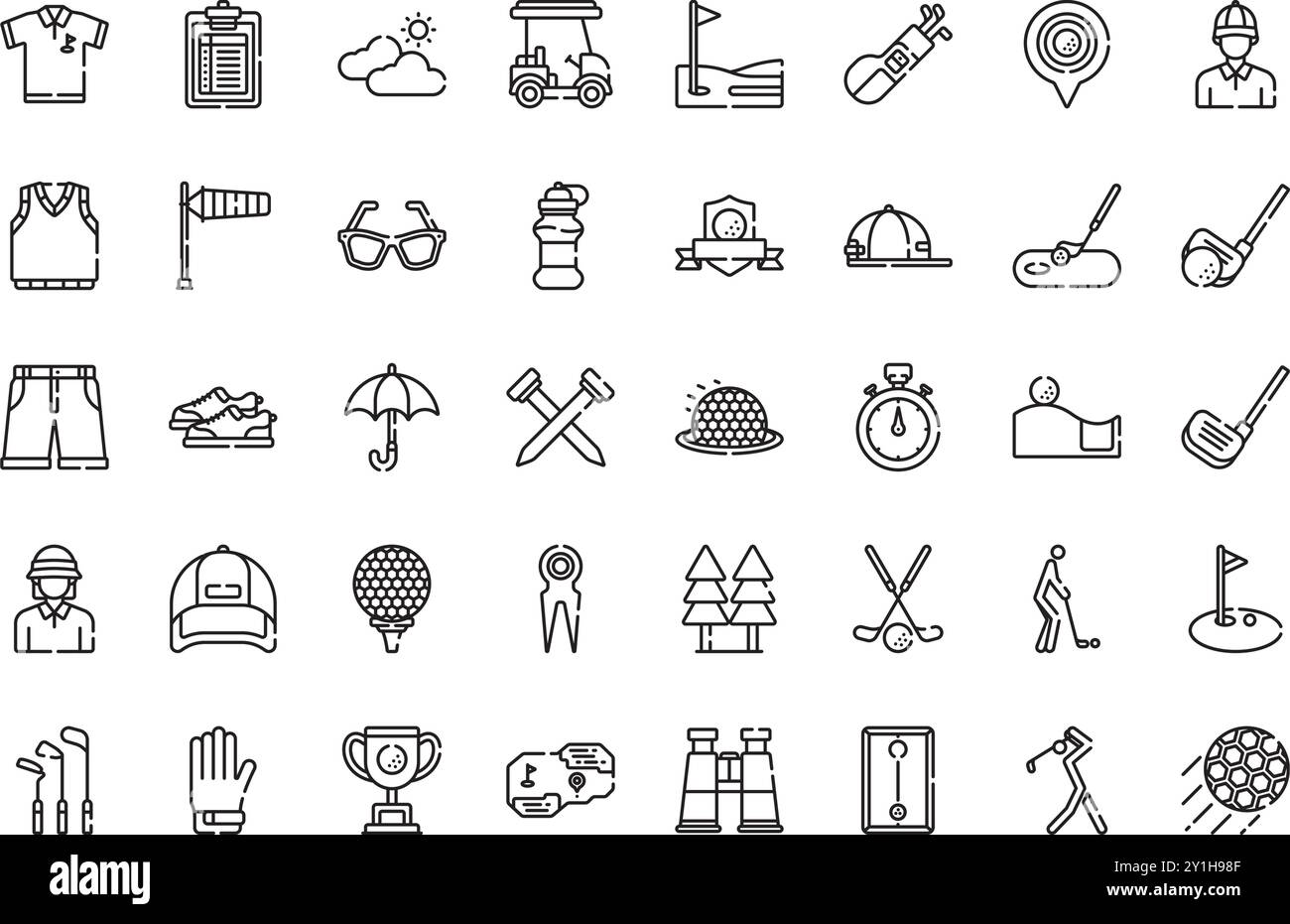 Golf icons High-Quality Vector Icons Collection with Editable Stroke ...