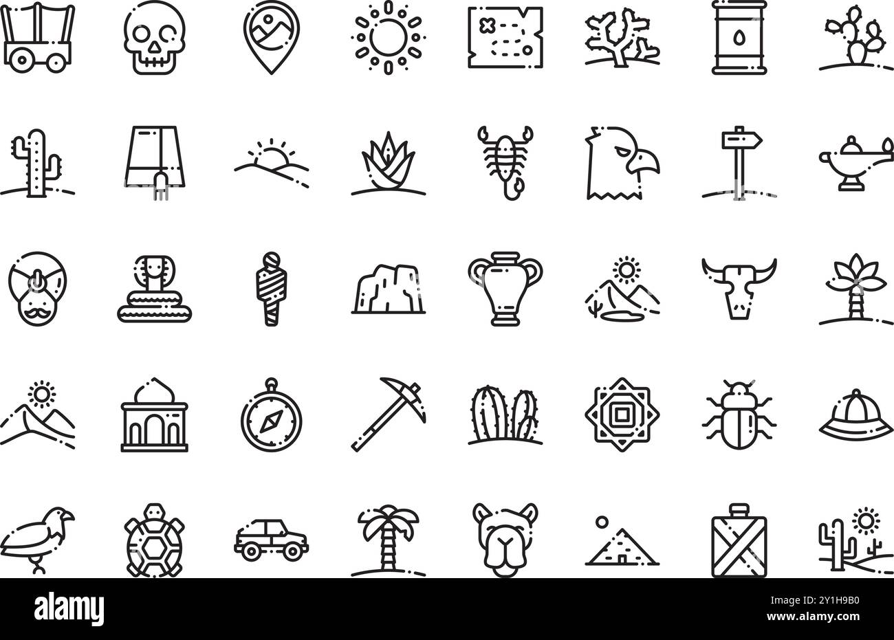 Desert icons pack High-Quality Vector Icons Collection with Editable ...