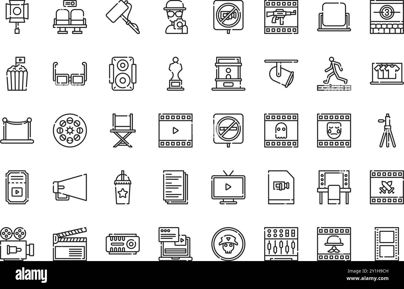 Film wardrobe Stock Vector Images - Alamy