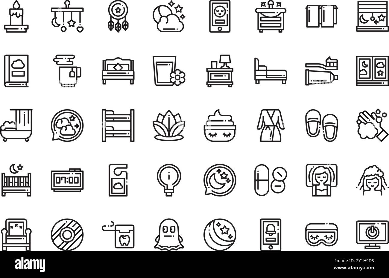 Time to sleep icons High-Quality Vector Icons Collection with Editable ...