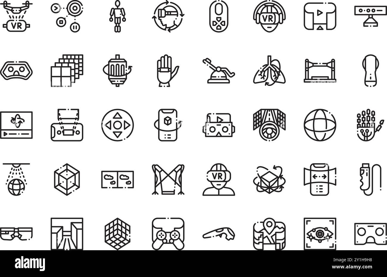 Virtual reality icons pack High-Quality Vector Icons Collection with ...