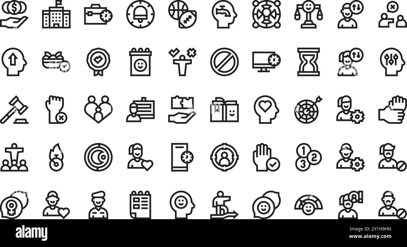 Discipline icons High-Quality Vector Icons Collection with Editable ...