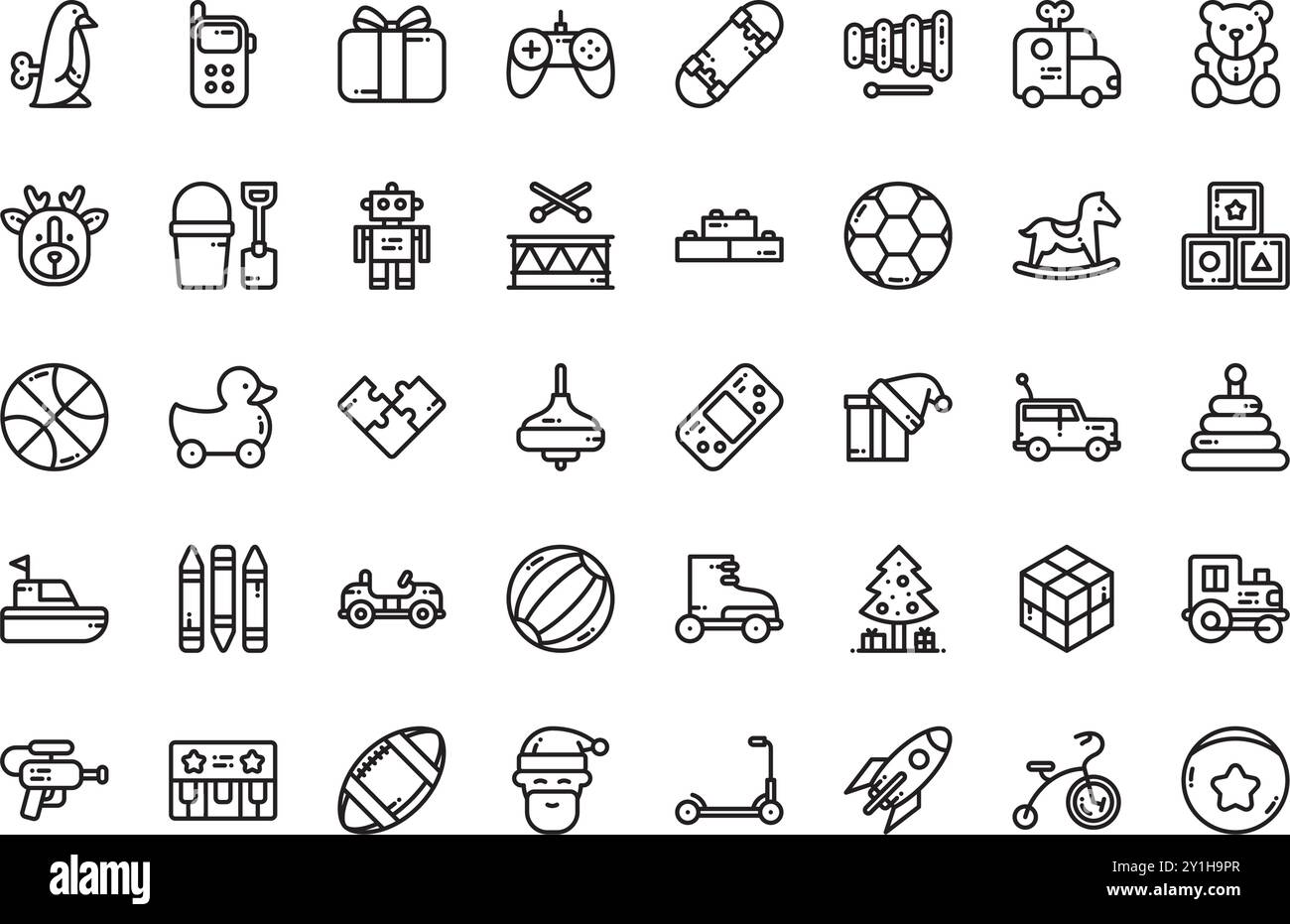 Christmas toys icons High-Quality Vector Icons Collection with Editable ...