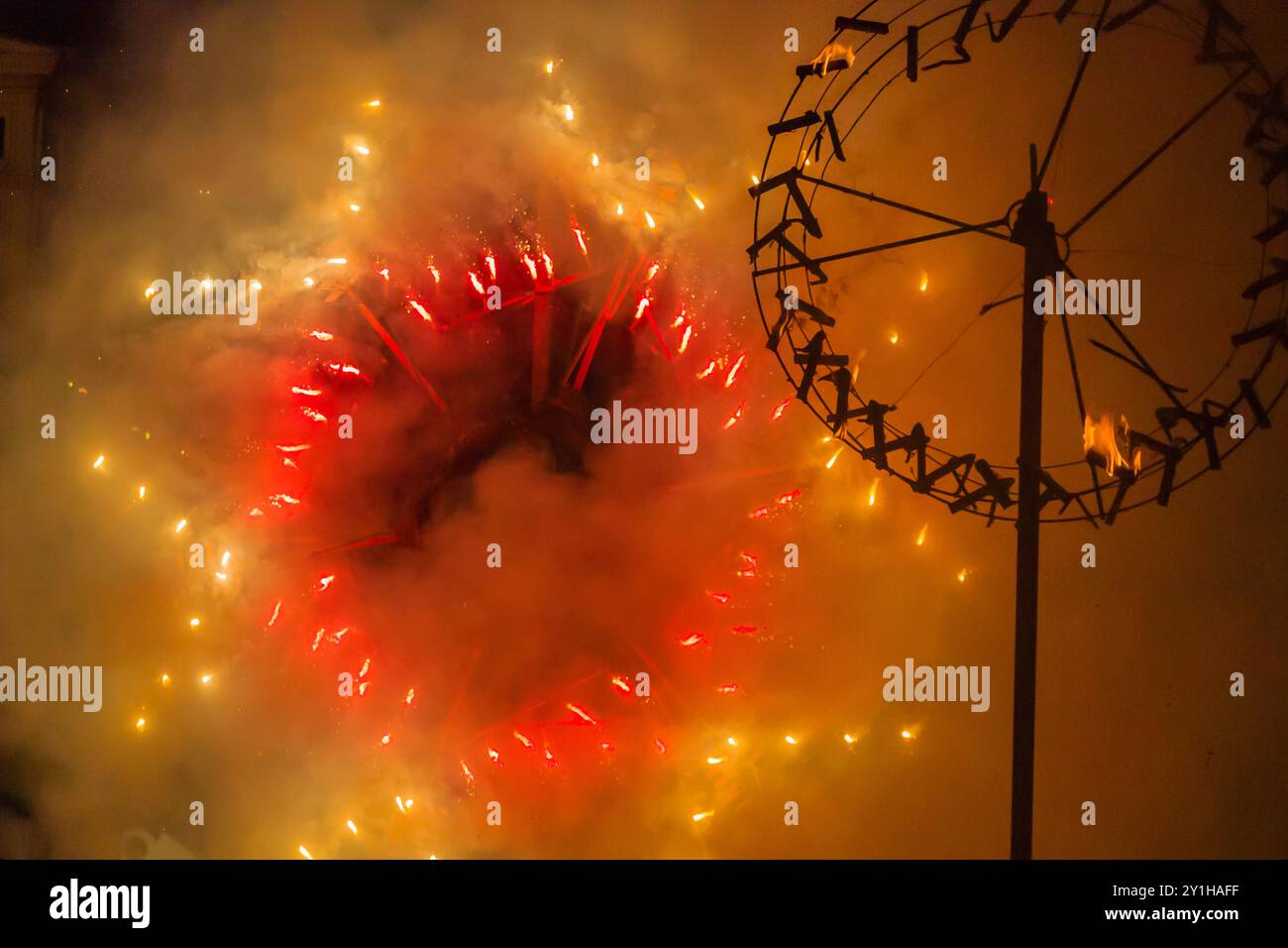 fireworks in Malta a Maltese tradition at each Village feast Stock ...
