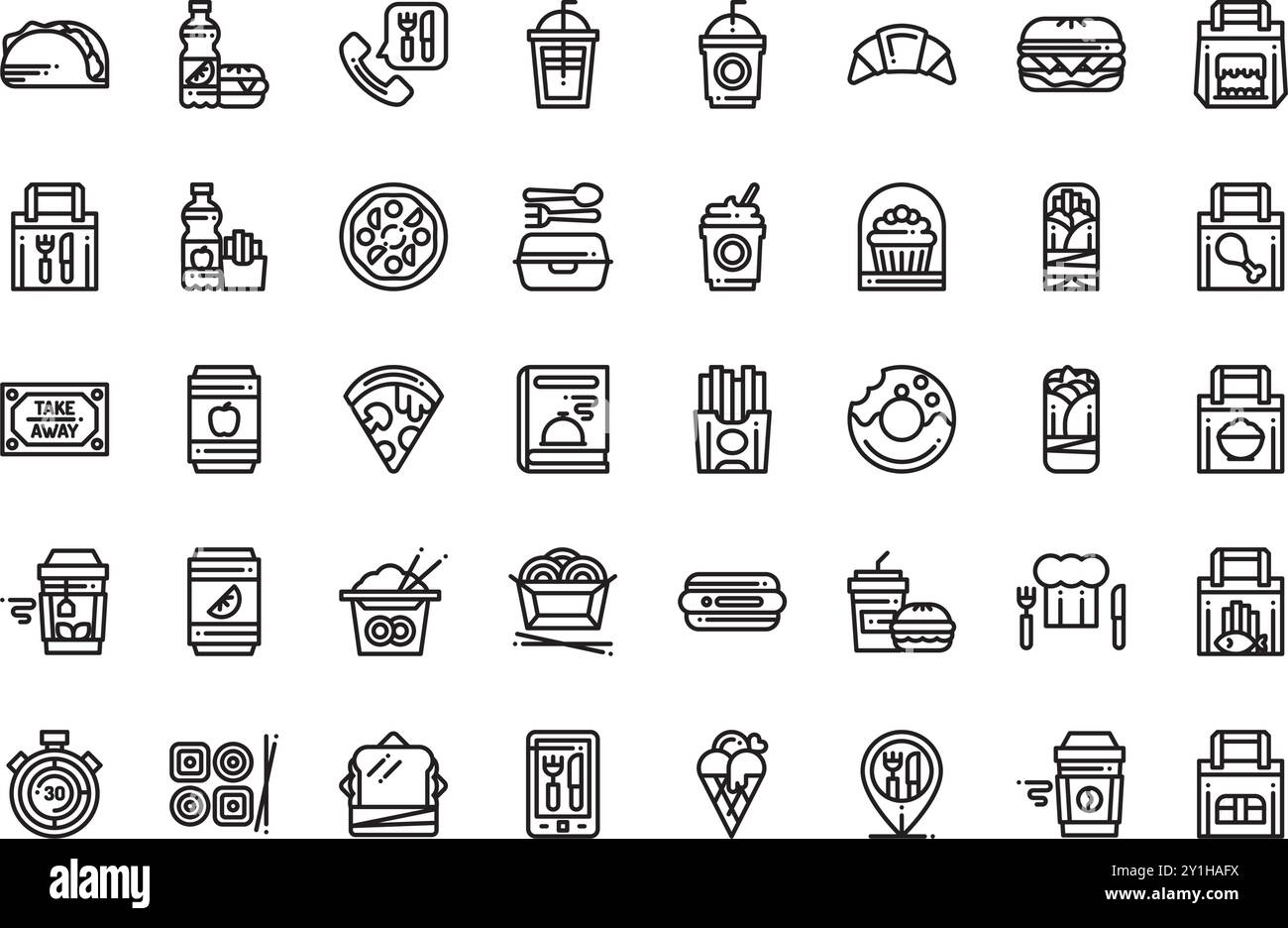 Take away icons High-Quality Vector Icons Collection with Editable ...