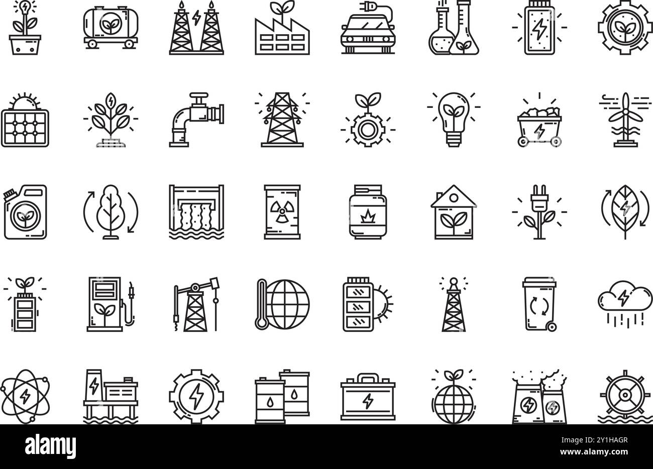 Renewable energy icons High-Quality Vector Icons Collection with ...