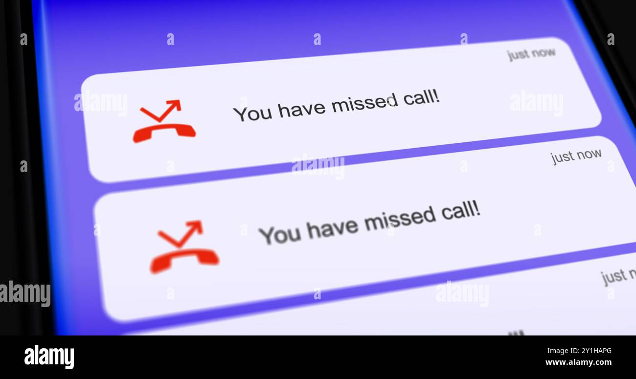 Incoming call on smartphone macro hi-res stock photography and images ...