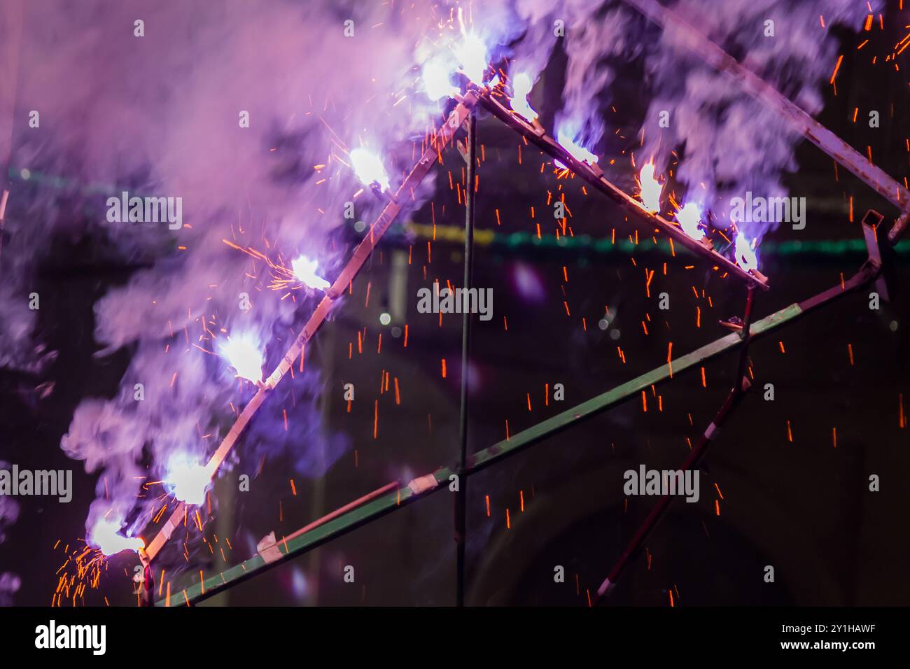 fireworks in Malta a Maltese tradition at each Village feast Stock ...