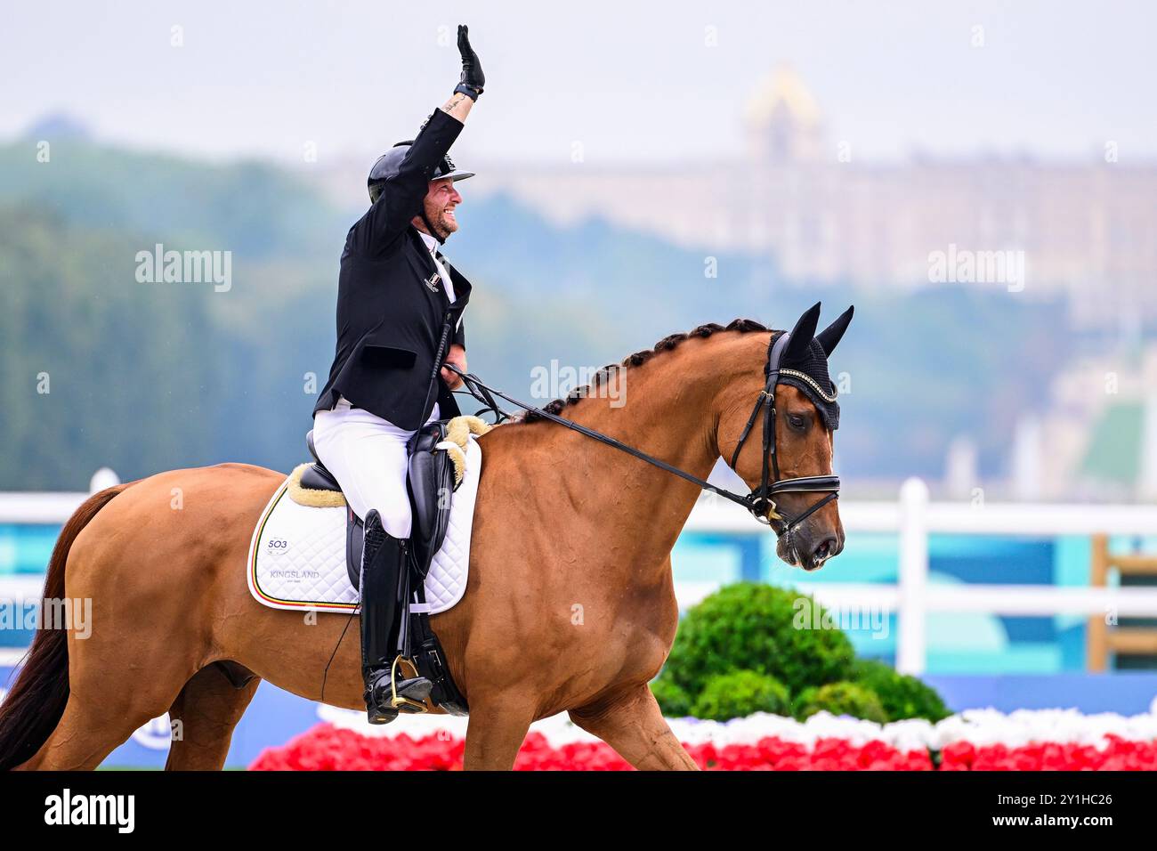 Paris, France. 07th Sep, 2024. Belgian Kevin Van Ham celebrates after ...