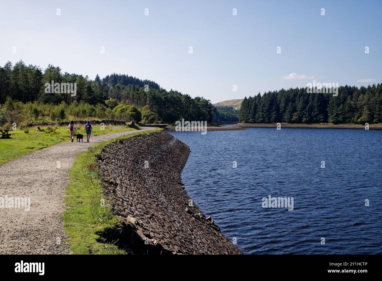 Summer walk by the Turton and Entwistle Reservoir Stock Photo - Alamy