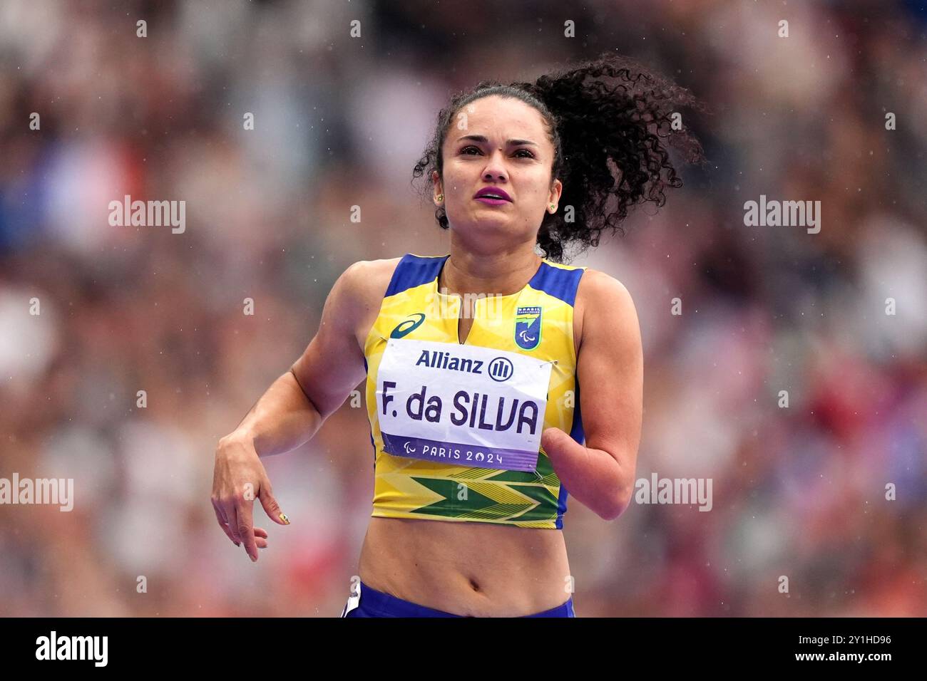 Brazil's Fernanda Yara da Silva during Women's 200m T47 at the Stade de ...