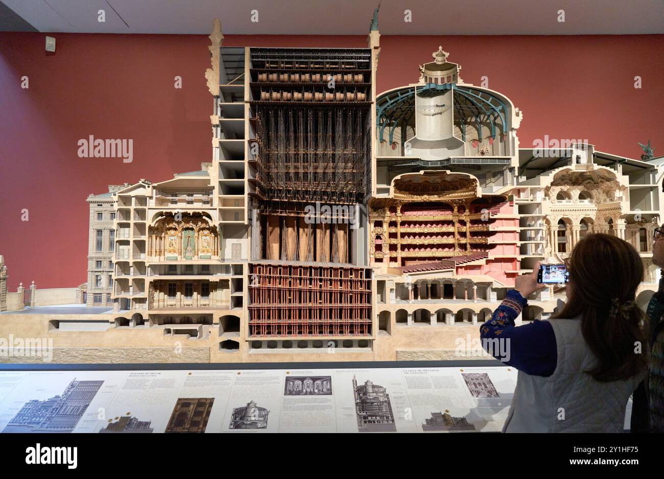 The Opera cross-section, This model shows a longitudinal section of the ...