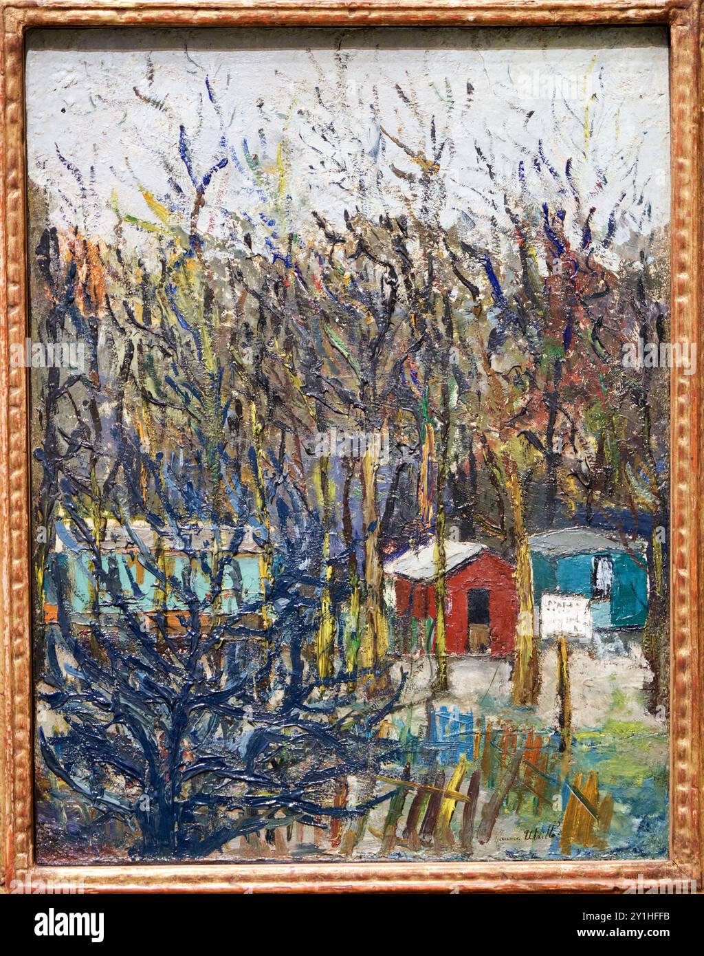 Maurice Utrillo (1883-1955), La Butte Pinson, Vers 1905-1907, Musee de L'Orangerie Museum ...