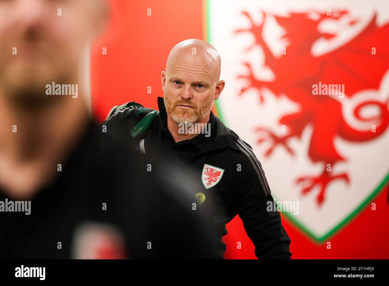 CARDIFF, WALES - 06 SEPTEMBER 2024: Wales’ Physiotherapist Sean ...