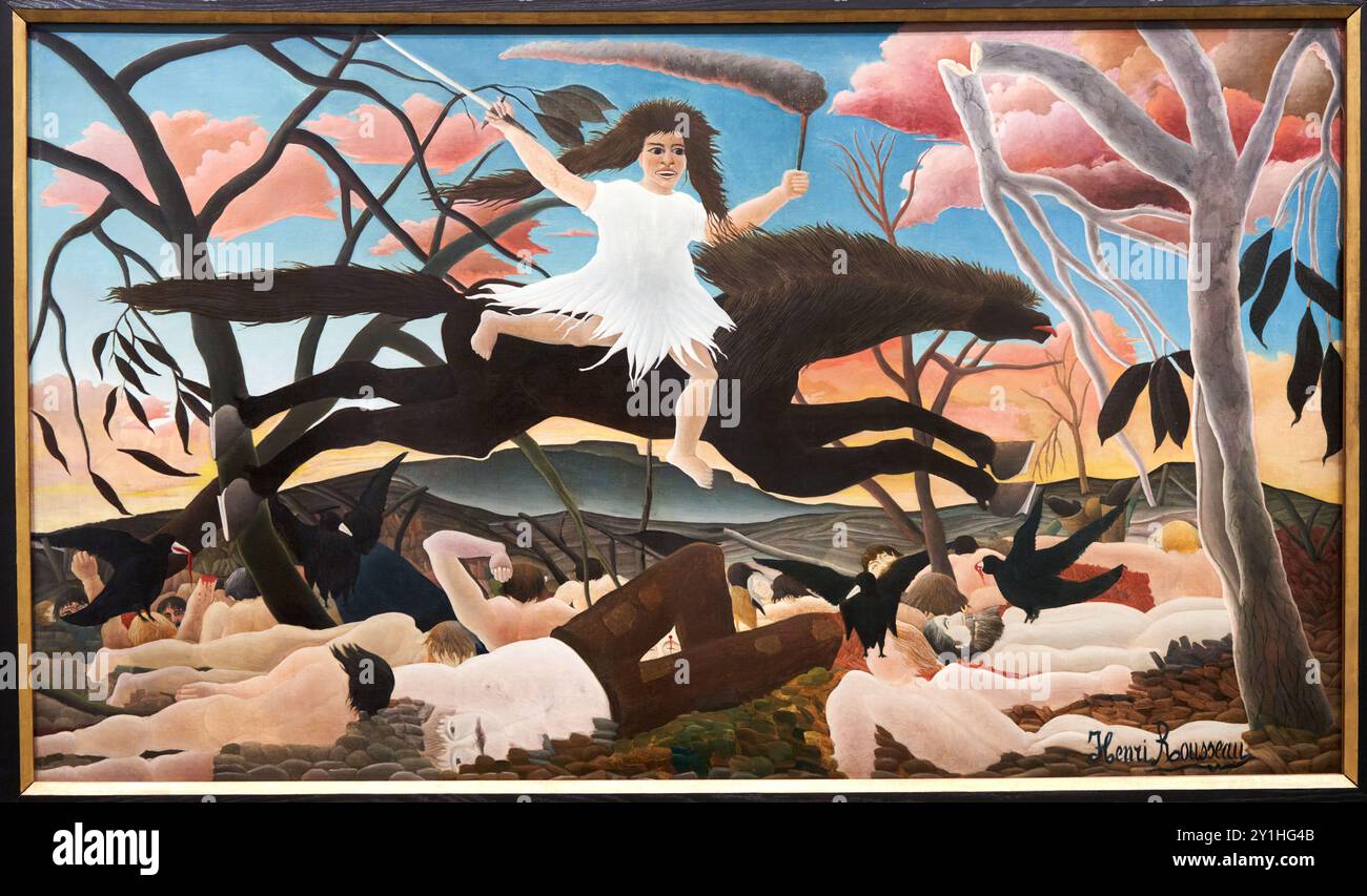 Henri Rousseau, dit Le Douanier (Laval 1844 - Paris 1910), La Guerre ...