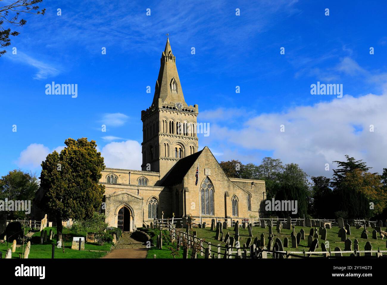 St Kyneburgha church, Castor village, Cambridgeshire, England, UK Stock ...