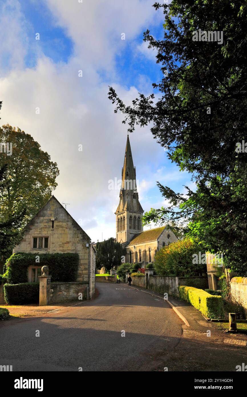 Spring, St Marys church, Ketton village, Rutland County, England, UK ...