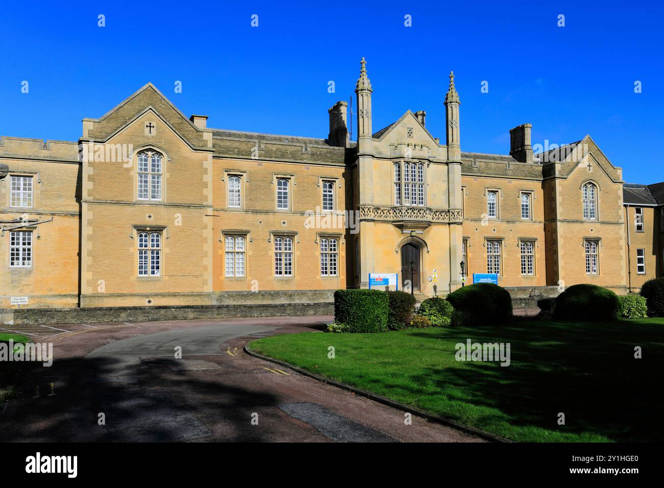 The Stamford and Rutland Hospital, Stamford town; Lincolnshire; England ...