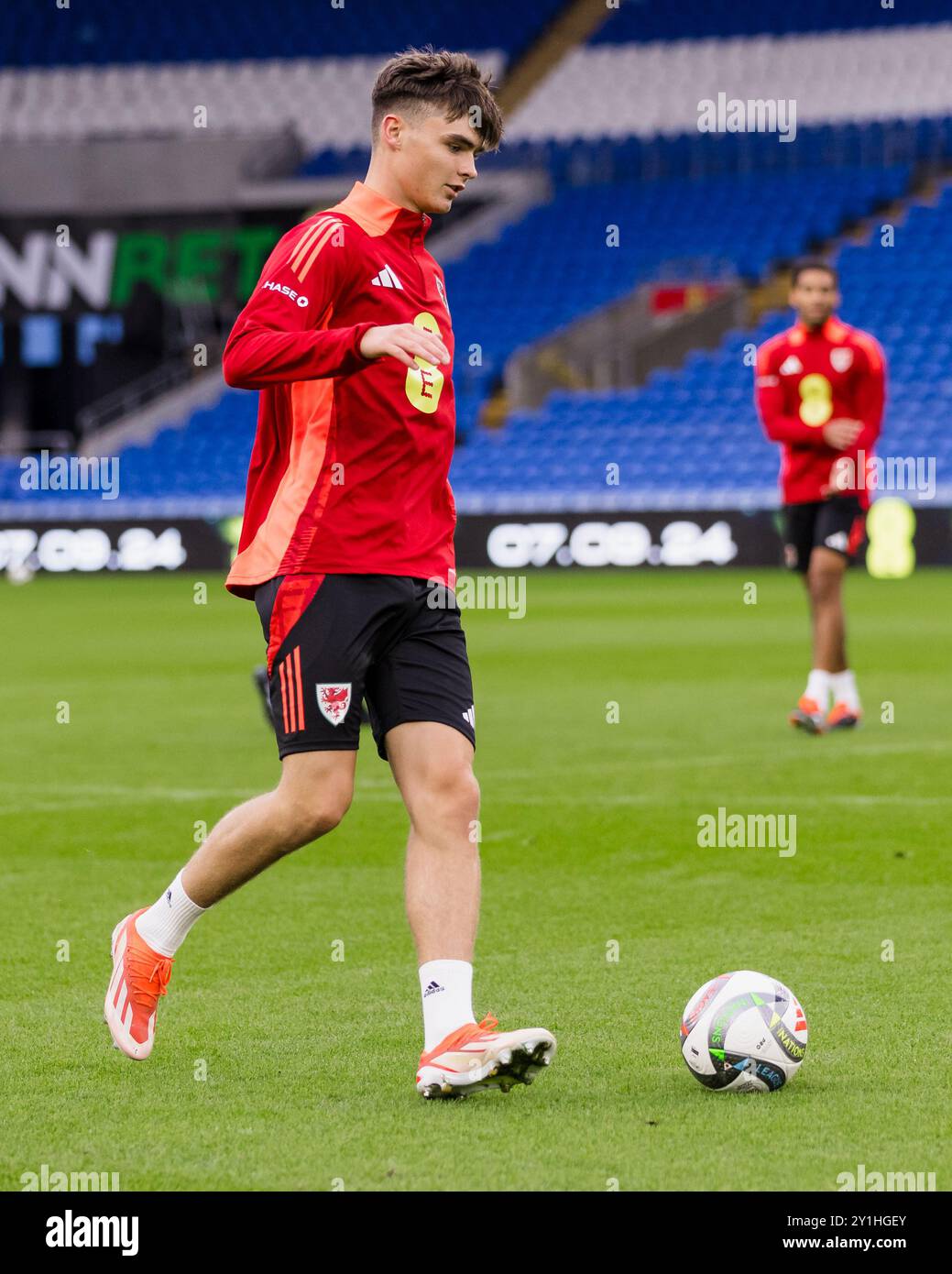 CARDIFF, WALES - 05 SEPTEMBER 2024: Wales' Charlie Crew during a Wales ...