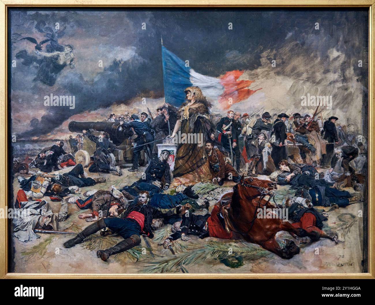 Ernest Meissonier (Lyon 1815 - Paris 1891), The Siege of Paris, 1871 ...