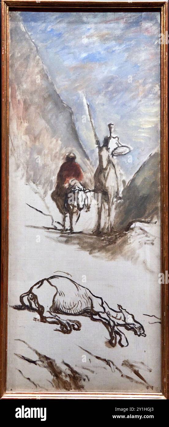 Honoré Daumier (Marseille 1808 - Valmondois 1879), Don Quichotte et la ...