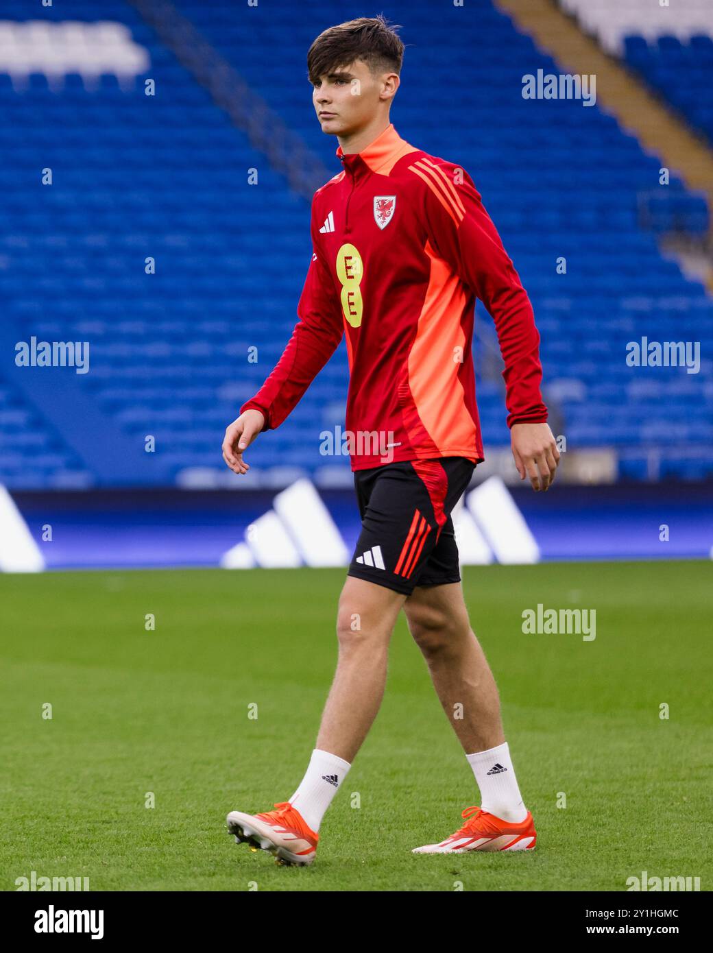 CARDIFF, WALES - 05 SEPTEMBER 2024: Wales' Charlie Crew during a Wales ...