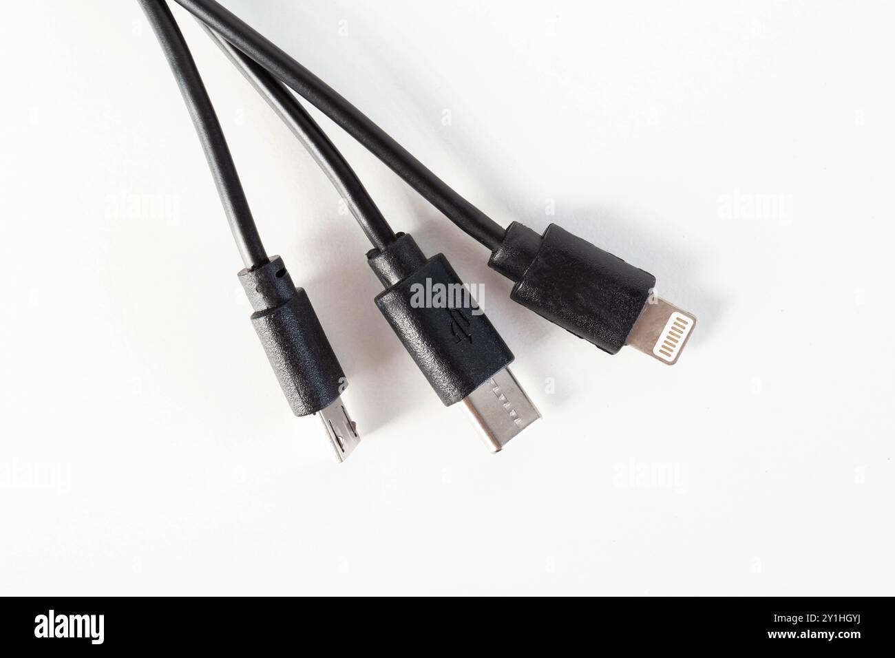 Universal black 3 in 1 charging cable with different charging ...
