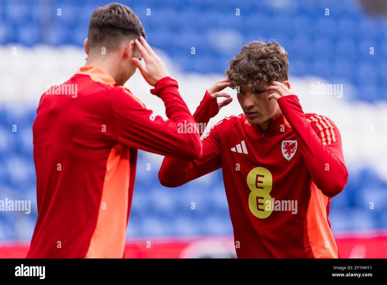CARDIFF, WALES - 05 SEPTEMBER 2024: Wales' Lewis Koumas during a Wales ...