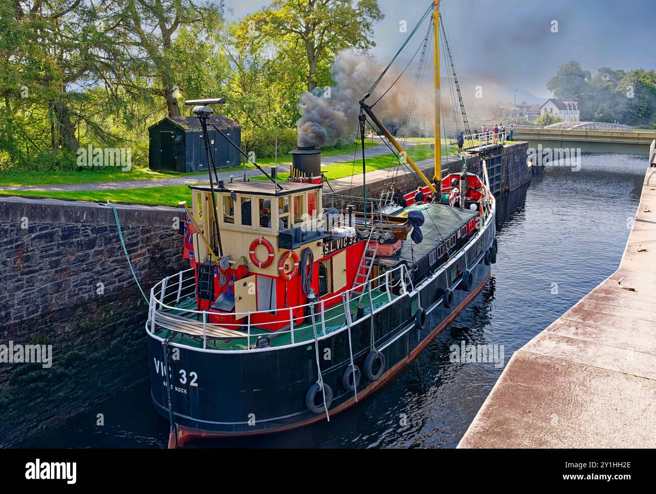 Neptunes Staircase Banavie Fort William Scotland Puffer Steamboat S.L ...