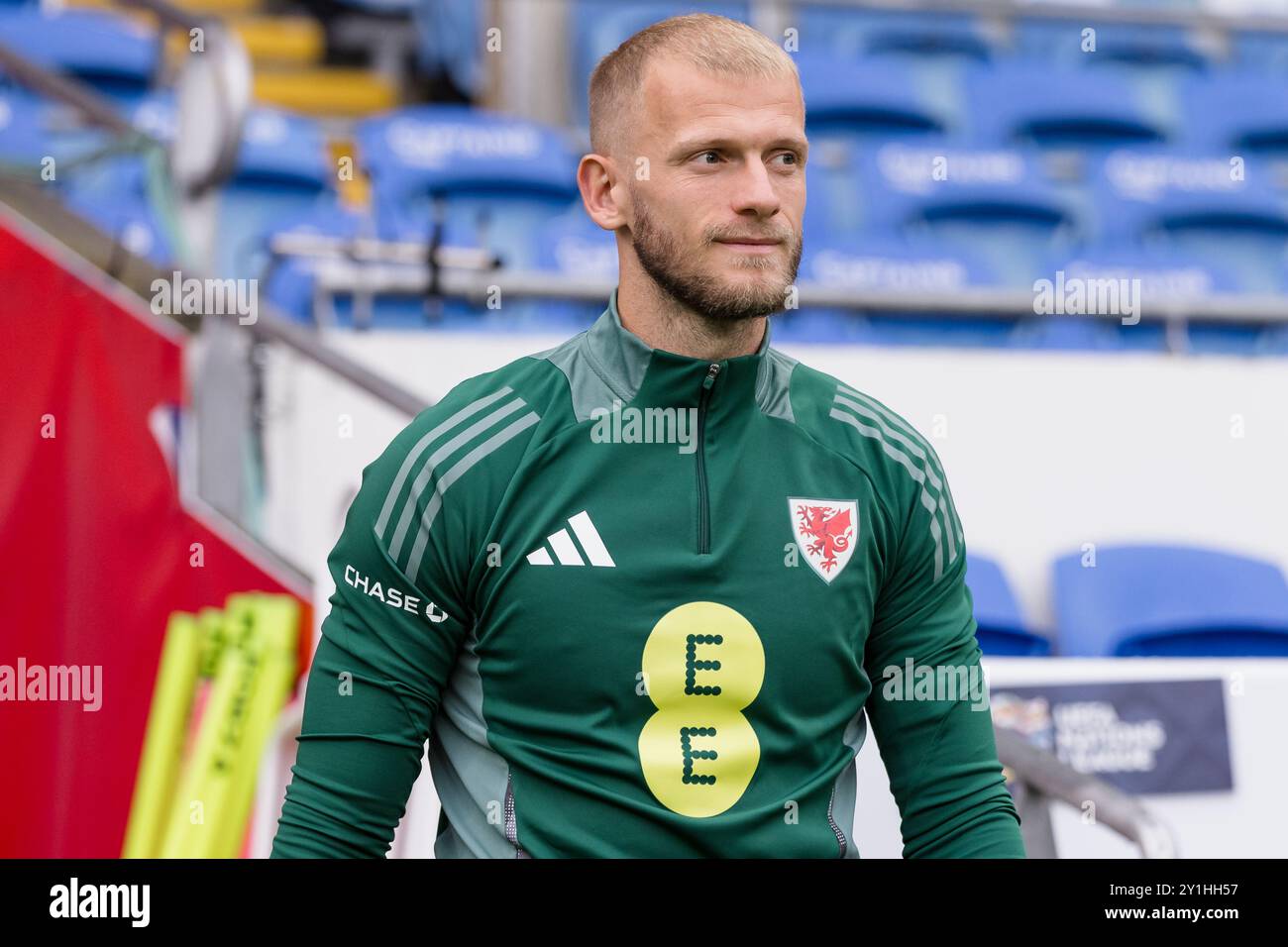 CARDIFF, WALES - 05 SEPTEMBER 2024: Wales' goalkeeper Adam Davies ...