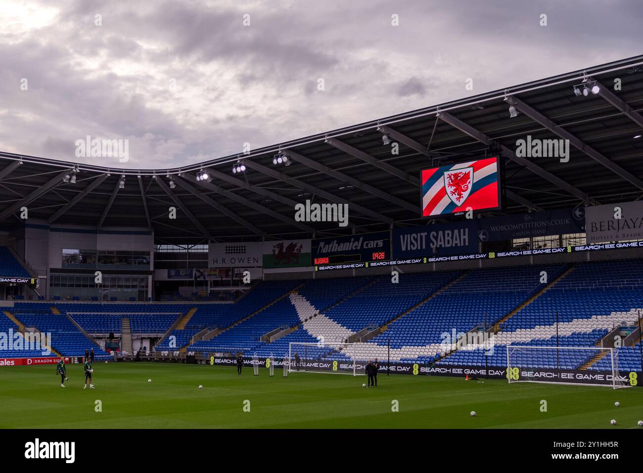 CARDIFF, WALES - 05 SEPTEMBER 2024: Wales senior men training session ...