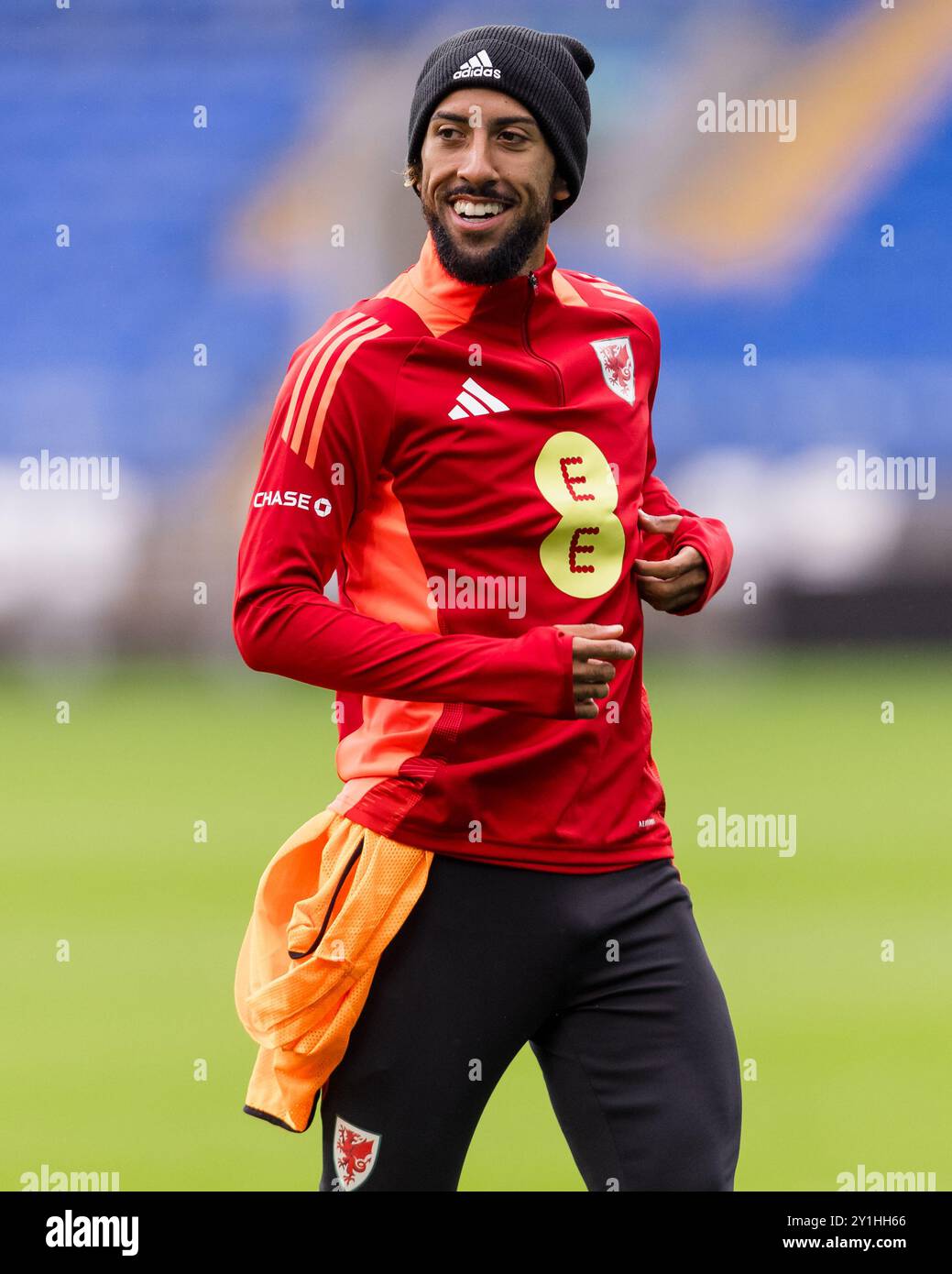 CARDIFF, WALES - 05 SEPTEMBER 2024: Wales' Sorba Thomas during a Wales ...