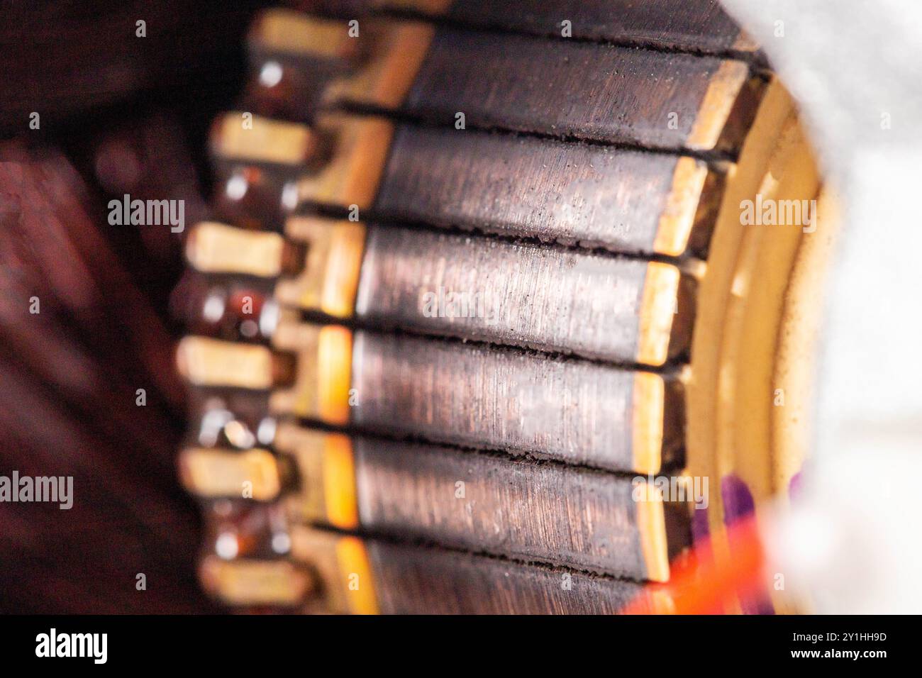 Copper electric motor rotor, commutator motor spare part Stock Photo ...