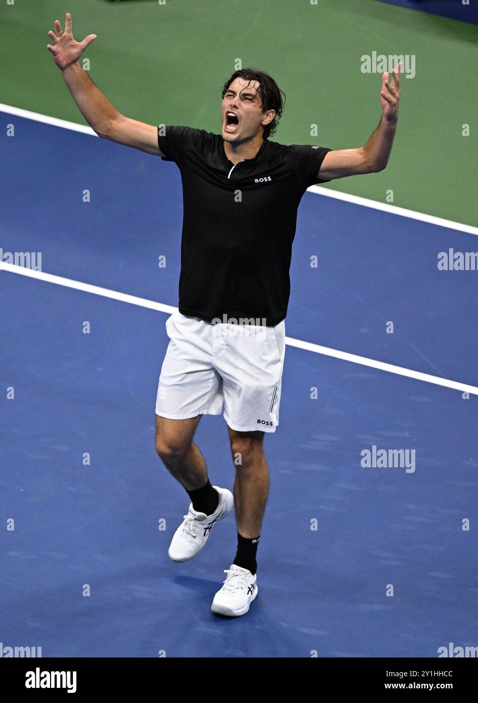 Flushing NY, USA. 06th Sep, 2024. ** NO NY NEWSPAPERS** Taylor Fritz wins over Frances Tiafoe ...