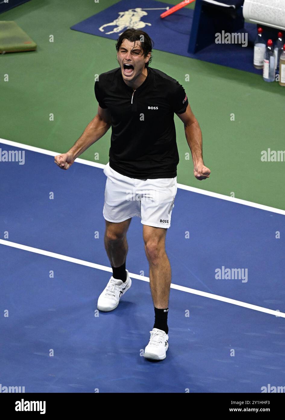 Flushing NY, USA. 06th Sep, 2024. ** NO NY NEWSPAPERS** Taylor Fritz wins over Frances Tiafoe ...