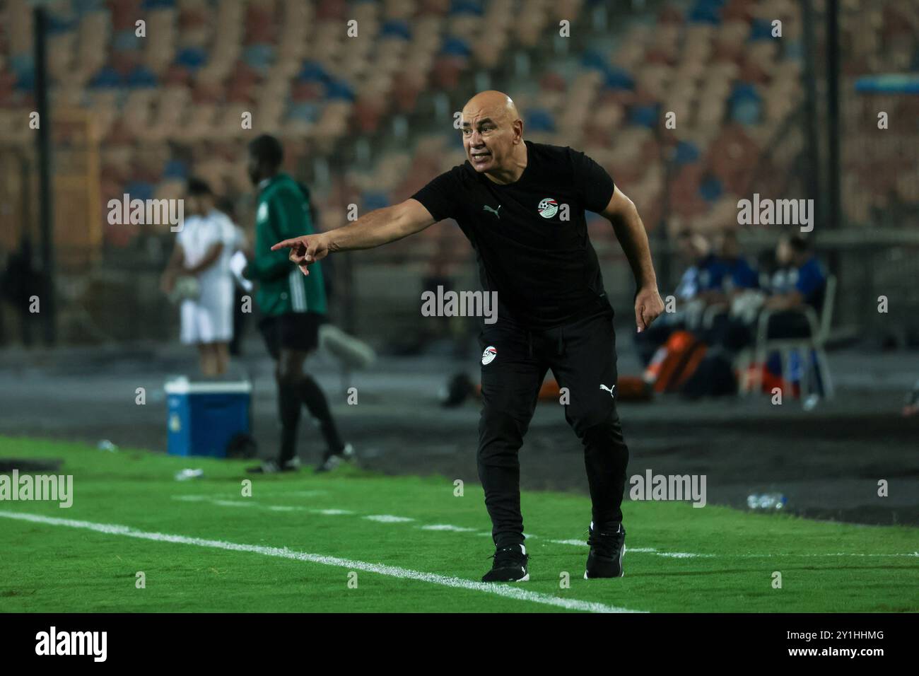 Egypt. Cairo - 6 September 2024 - head coach Hossam Hassan of Egypt ...