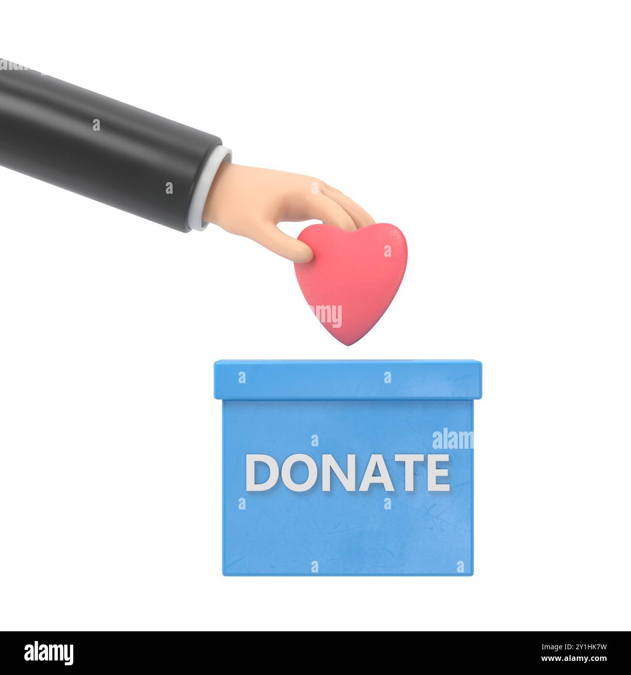 Medical donation concept.3d illustration flat line design. Donor day ...