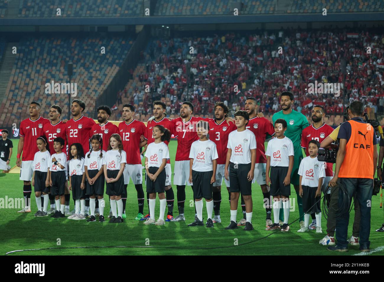 Egypt. Cairo - 6 September 2024 - line up, Mostafa Mohamed, Zizo, Mohamed Hamdi, Trezeguet ...