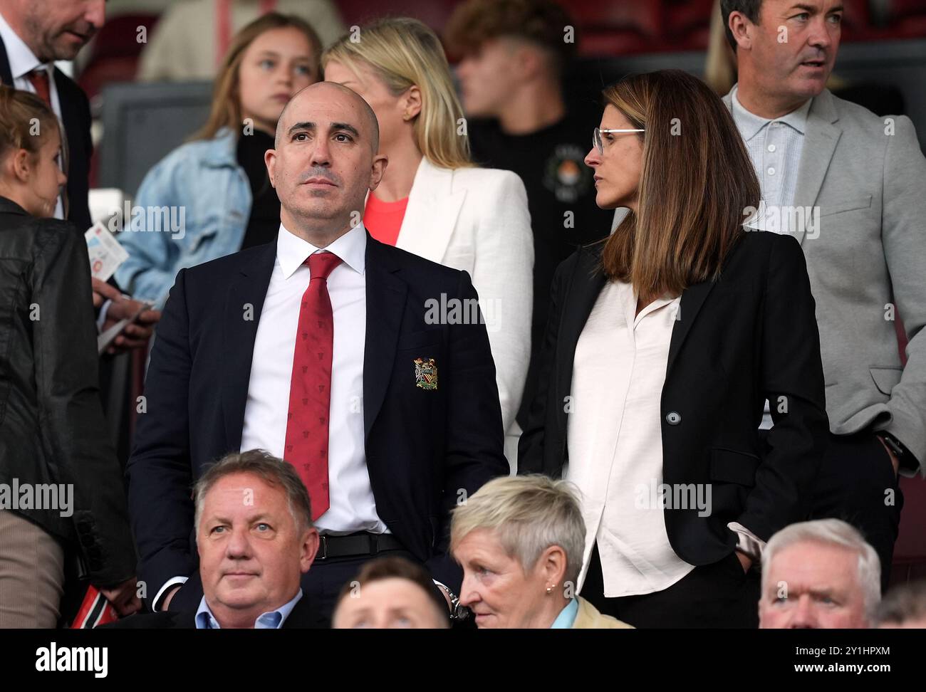 Manchester United CEO Omar Berrada during the Legends match at Old Trafford, Manchester. Picture ...