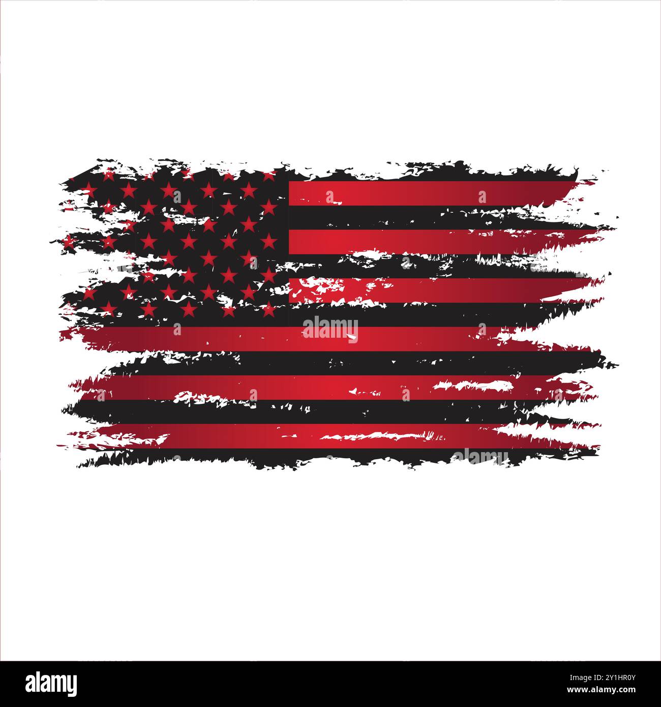 Unique Design USA Flag Design with White Background Vector Stock Vector ...