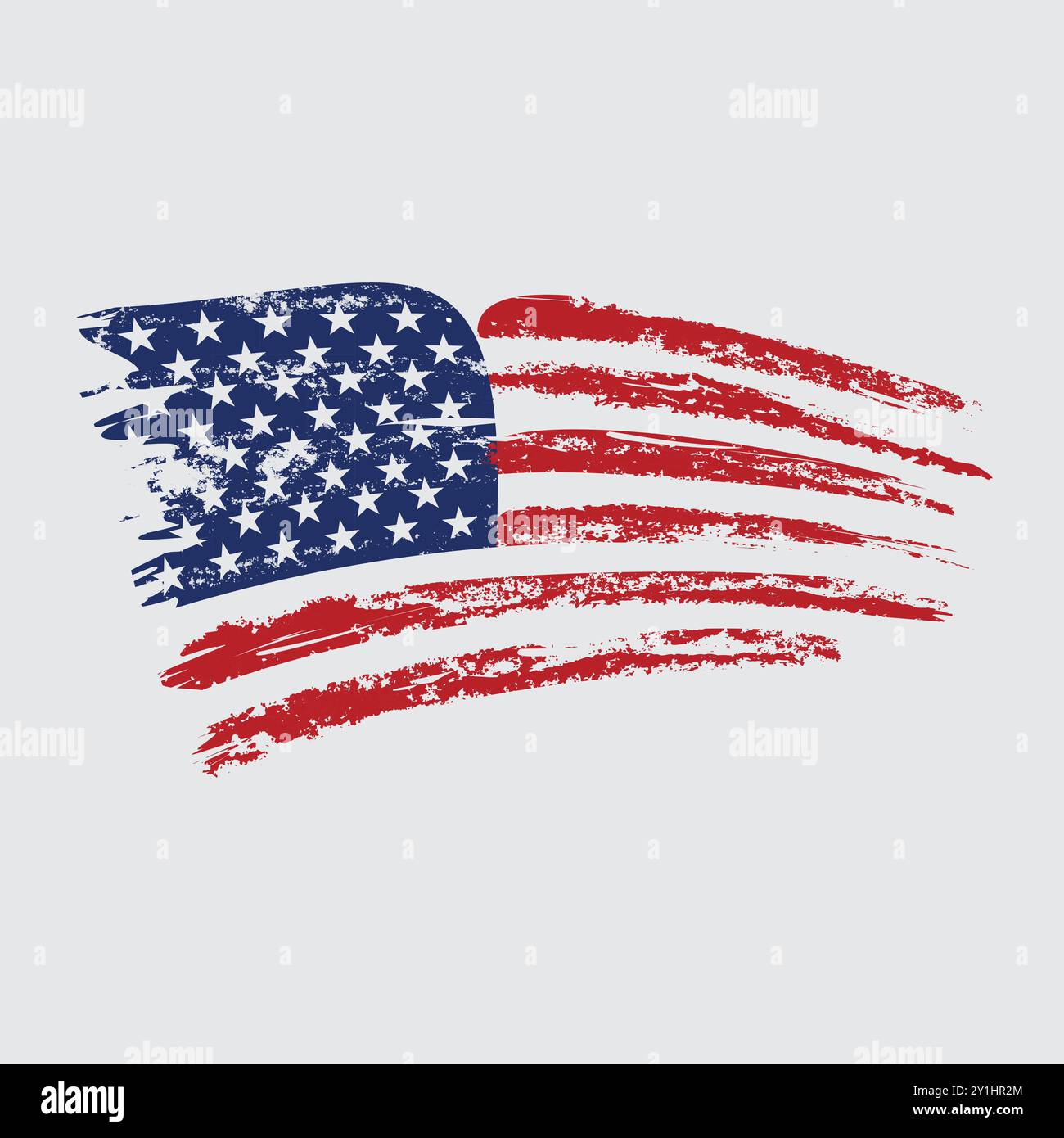 USA Flag Design with White Background Vector Stock Vector Image & Art ...